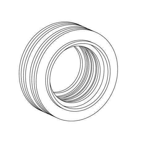 Viva Internal Flush Cone (Black Rubber)