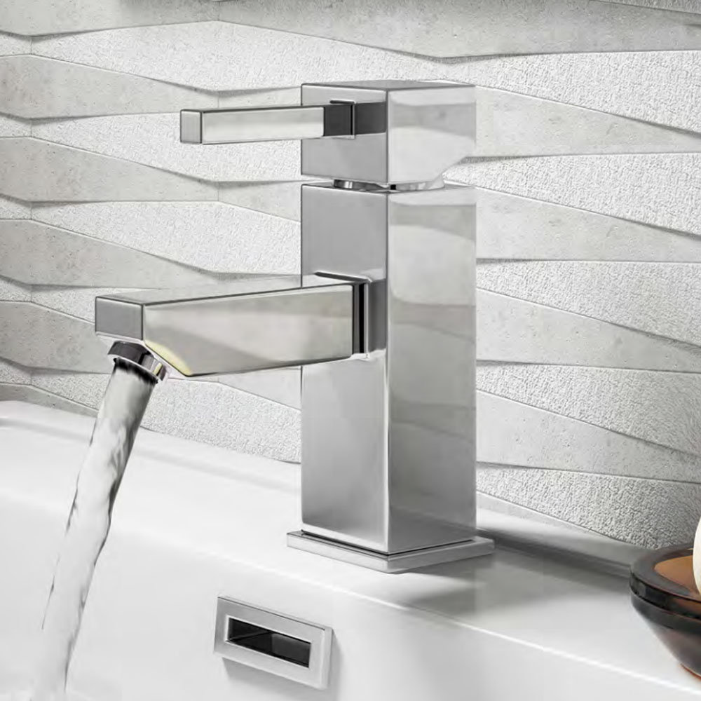 Prime Modern Mono Basin Mixer - Chrome at Victorian Plumbing UK
