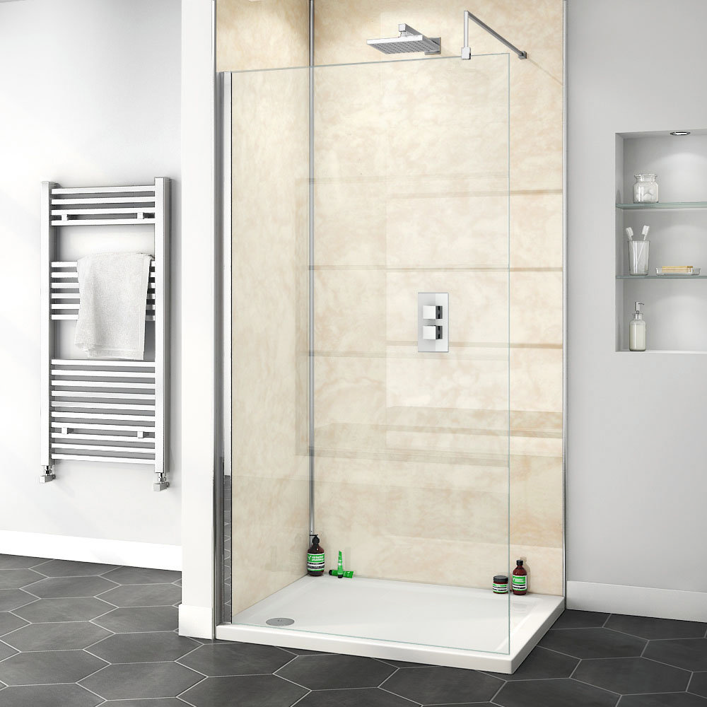 Orion Travertine Marble 2400x1000x10mm PVC Shower Wall Panel ...