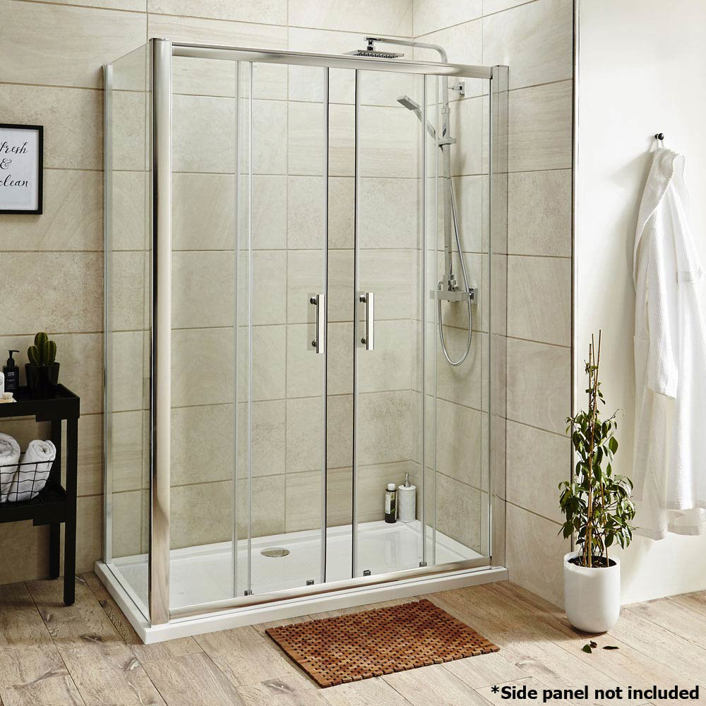 Pacific Double Sliding Shower Door - Various Sizes at Victorian Plumbing UK