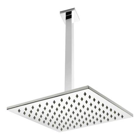 Nuie Ceiling Mounted Square Shower Head + Arm | Victorian Plumbing