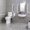 Milton Doc M Pack - Accessible Bathroom Toilet, Basin + White Grab ...