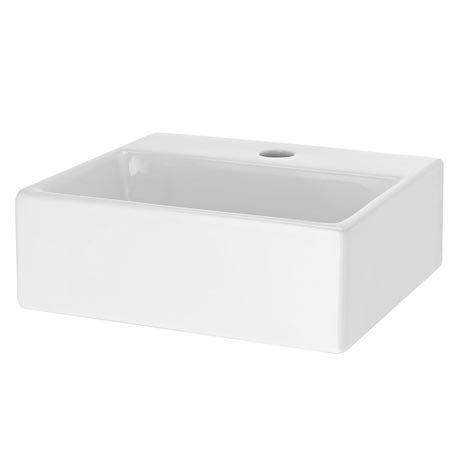 Premier - Rectangular Small Ceramic Counter Top Basin - 1 Tap Hole ...