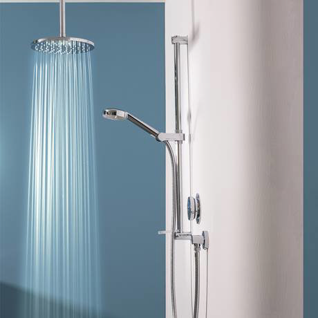 Aqualisa Quartz Digital Divert Shower With Ceiling Mounted Head