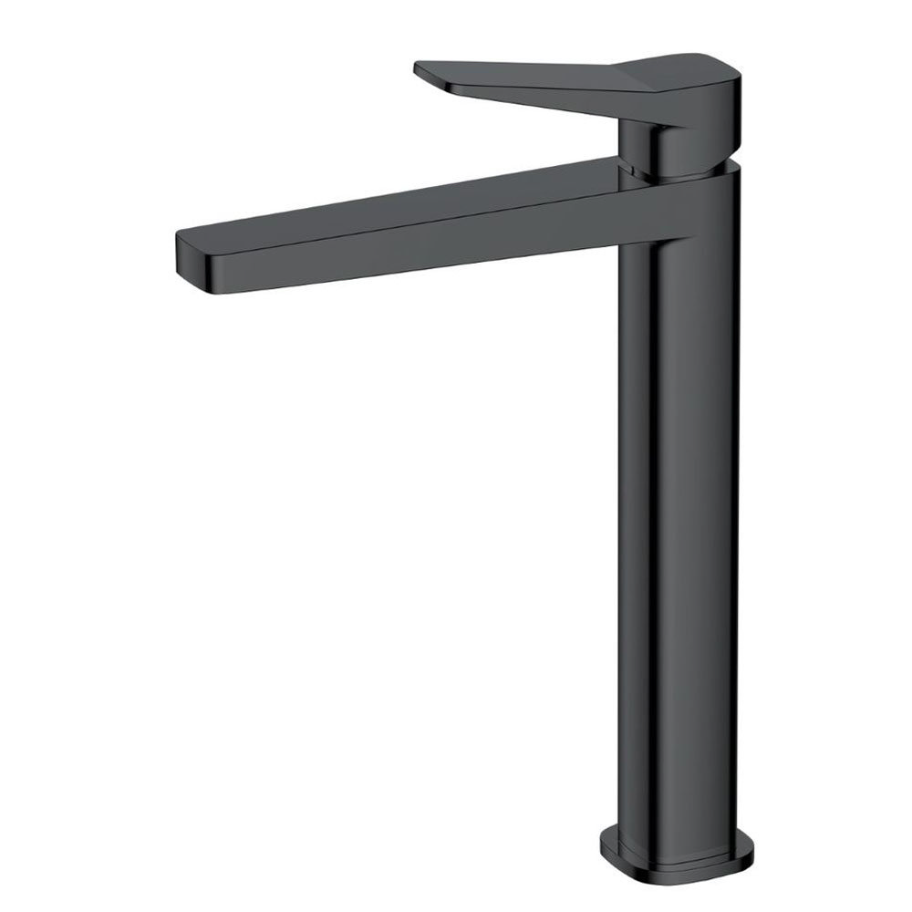 RAK Petit Square Tall Basin Mixer Tap Matt Black - RAKPES3003B at ...