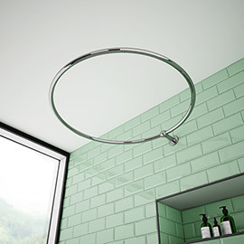 Curved Shower Rails - Round & Oval Rails | Victorian Plumbing
