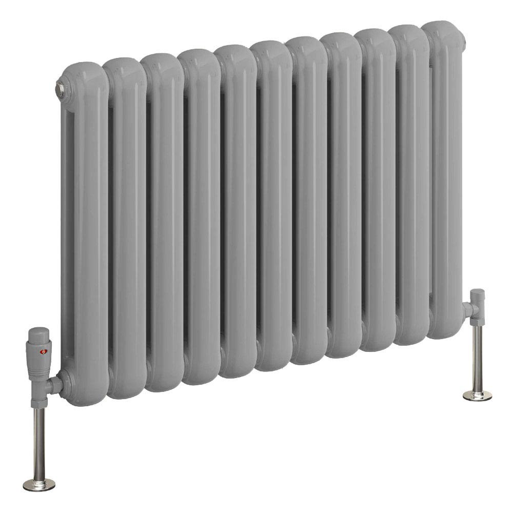 Reina Coneva Horizontal Steel Designer Radiator - Silver