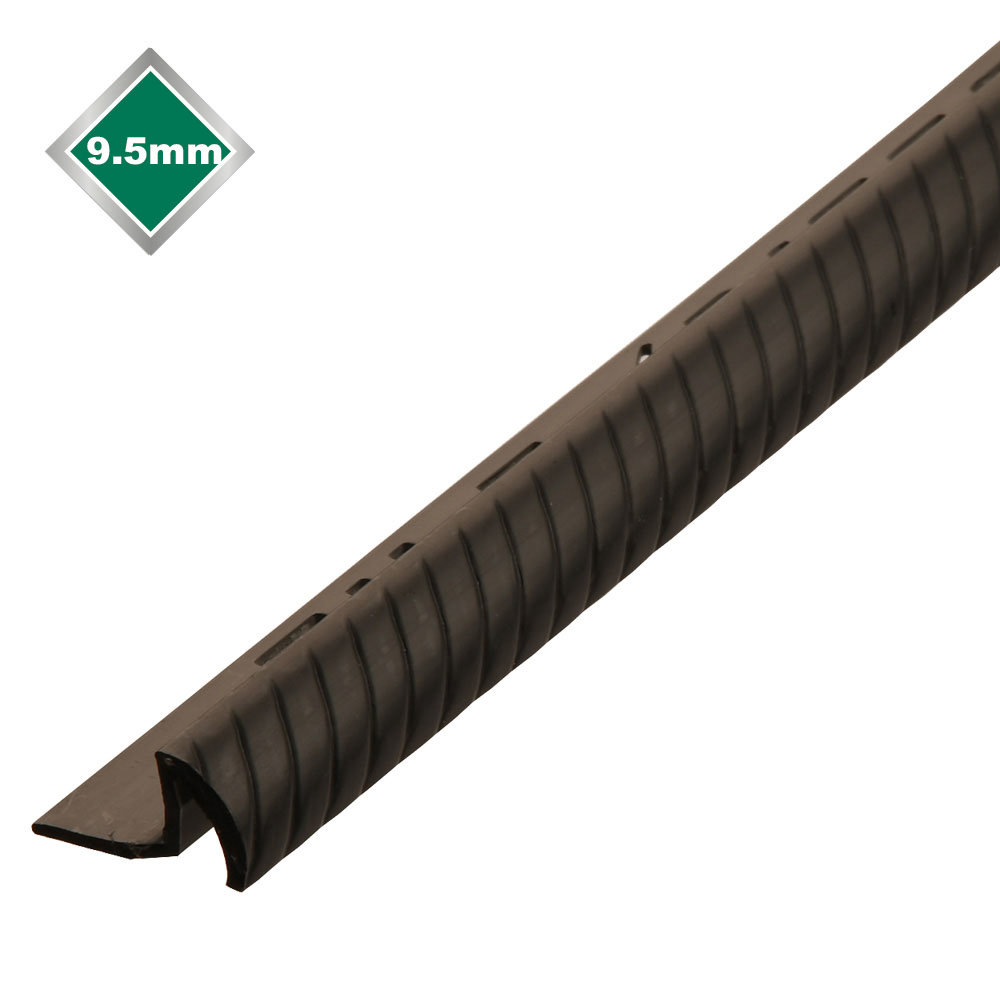 Tile Rite 9.5mm Black Rope Effect PVC Tile Trim