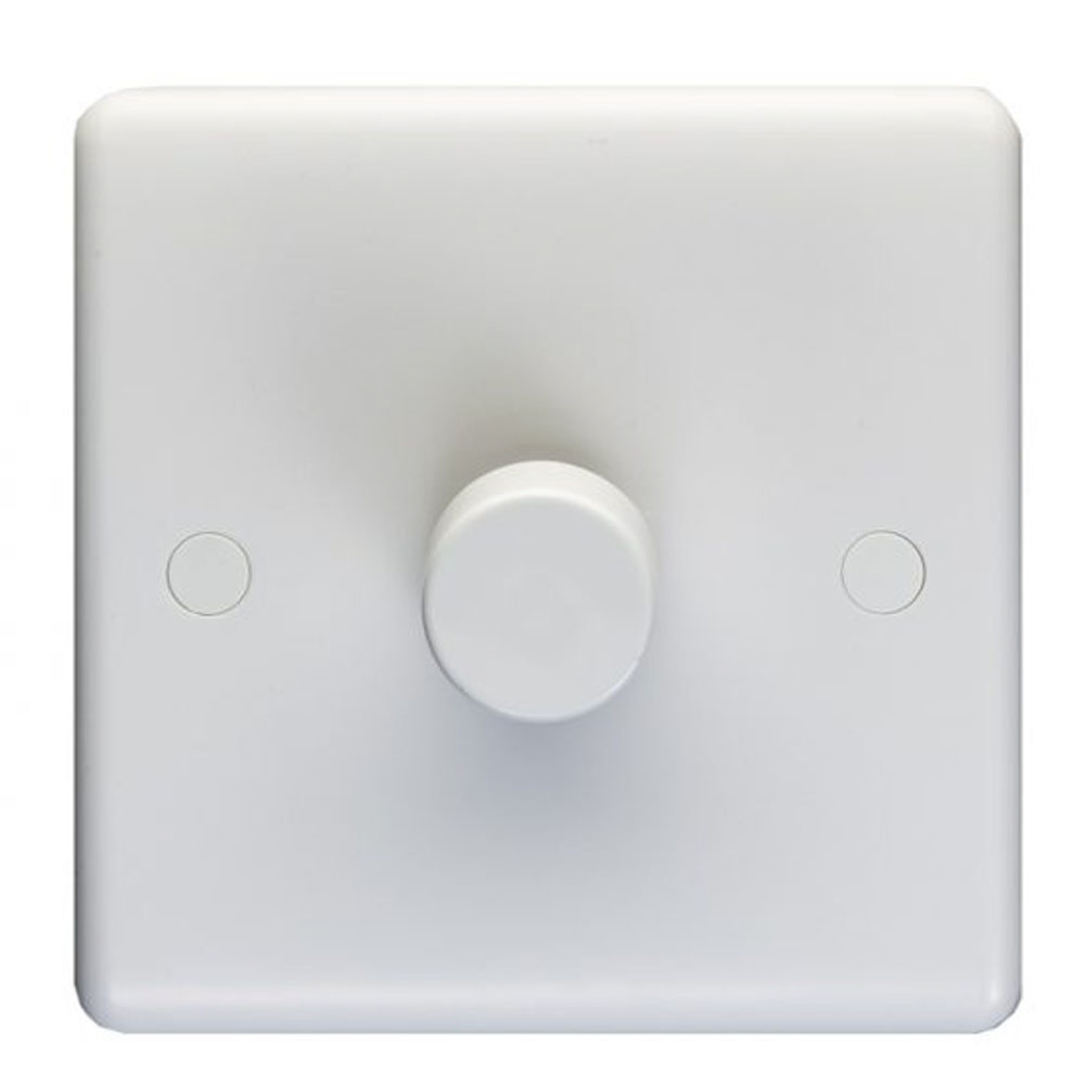 Single Dimmer Light Switch White - RV35WHI | Victorian Plumbing UK