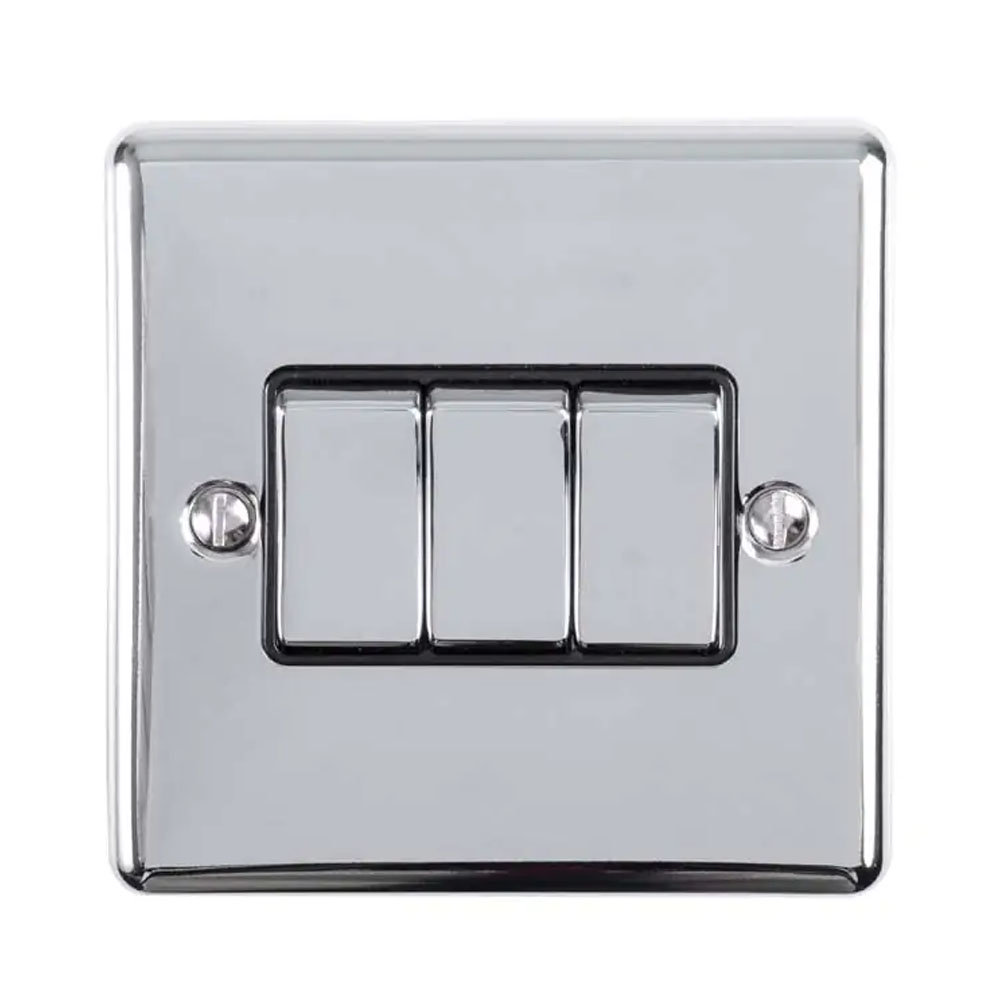 SHOP the Revive 3 Gang 2 Way Light Switch - Polished Chrome at ...