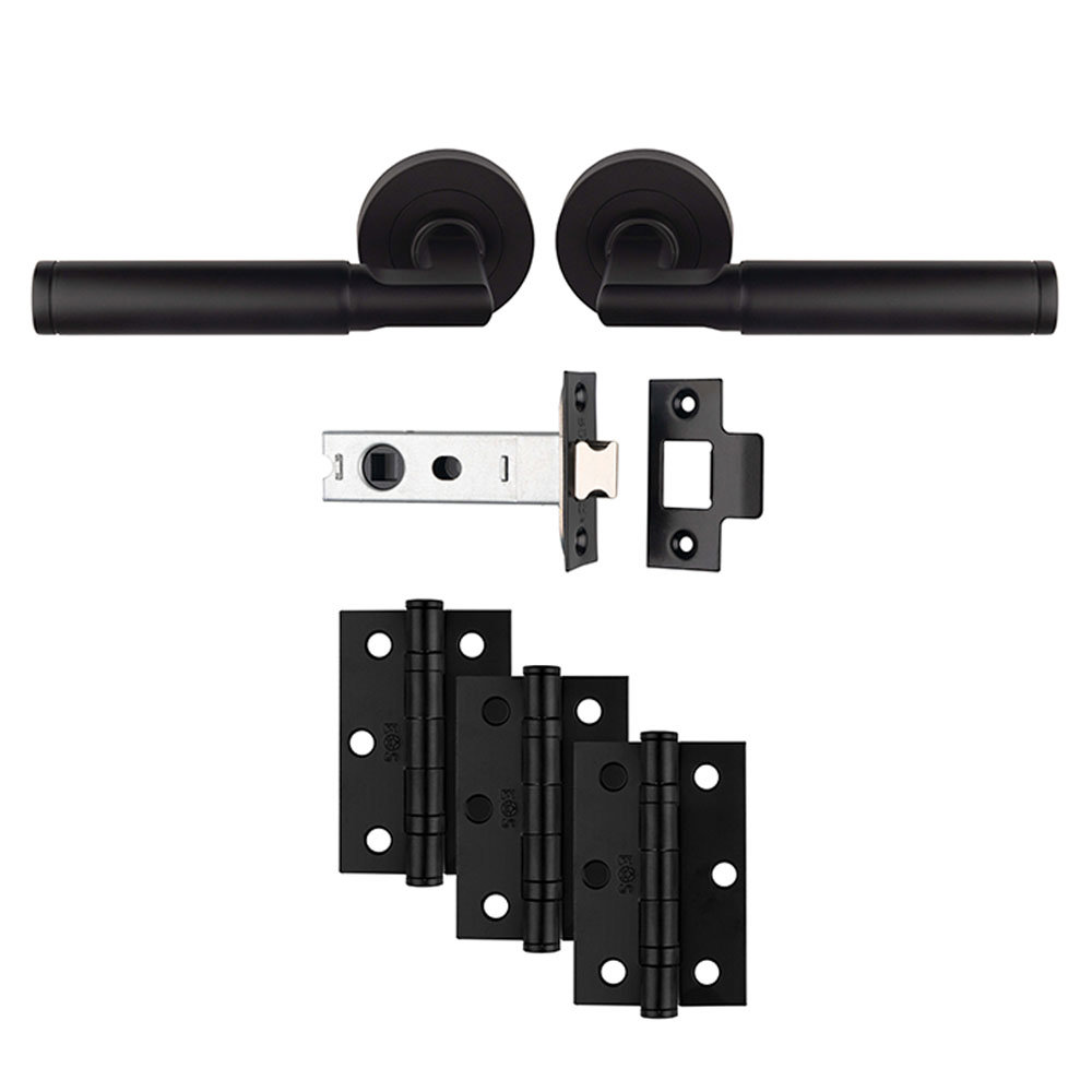 Revive Regent Ultimate Door Handle Pack - Matt Black - RVMB2RDP
