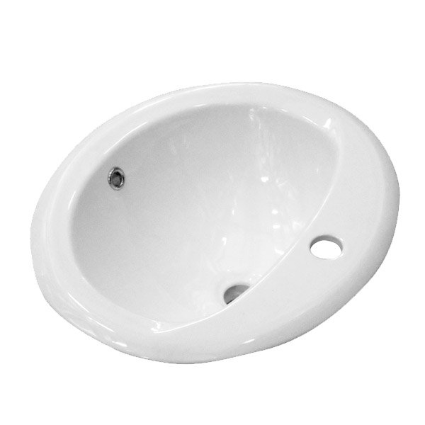 Rio Oval Inset Basin 1TH | Now Available At Victorian Plumbing.co.uk