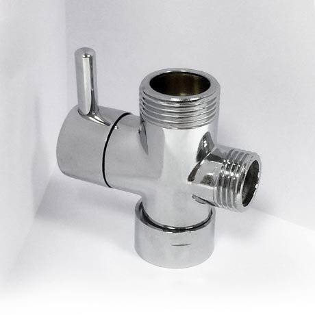 Round Chrome Plated Shower Diverter Valve | Victorian Plumbing.co.uk