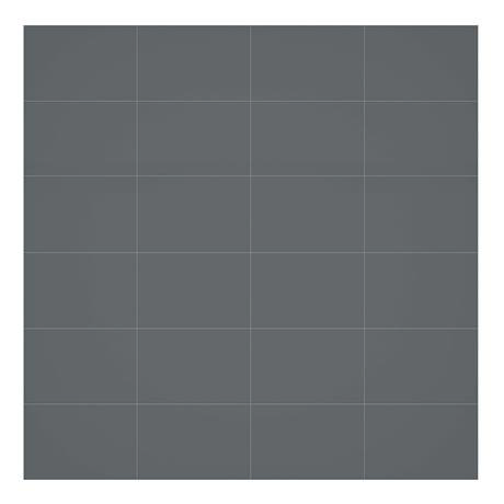 Multipanel Tile Effect Monument Grey H2400 x W598mm Bathroom Wall Panel - Hydrolock Tongue and ...