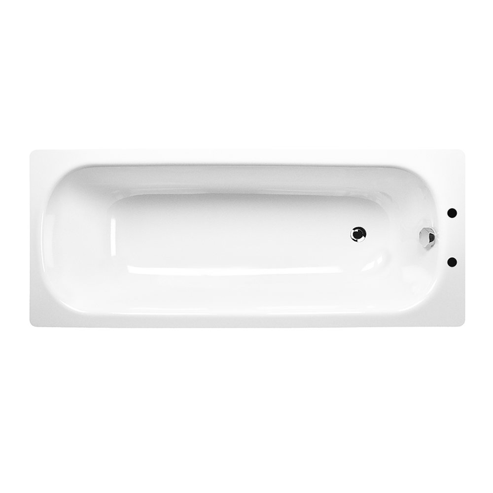 Aurora 1500 x 700mm 2TH Steel Enamel Bath | Victorian Plumbing UK