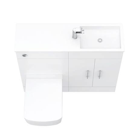 Slimline Combination Basin & Toilet Unit | White Gloss | Online Now