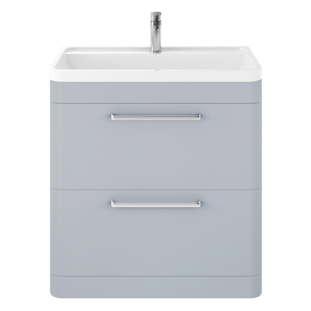 Hudson Reed Solar 800mm Floor Standing Cabinet & Basin - Matt Denim ...