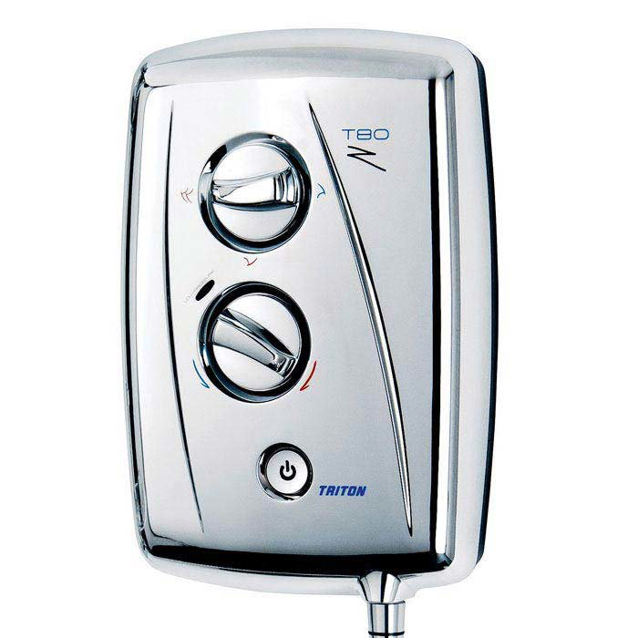 Triton T80Z 9.5kW Chrome Electric Shower At Victorian Plumbing.co.uk