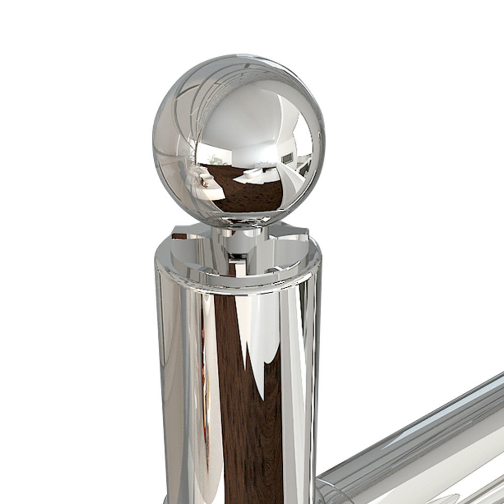 Traditional 1/2" Chrome Ball Air Vent | Victorian Plumbing UK