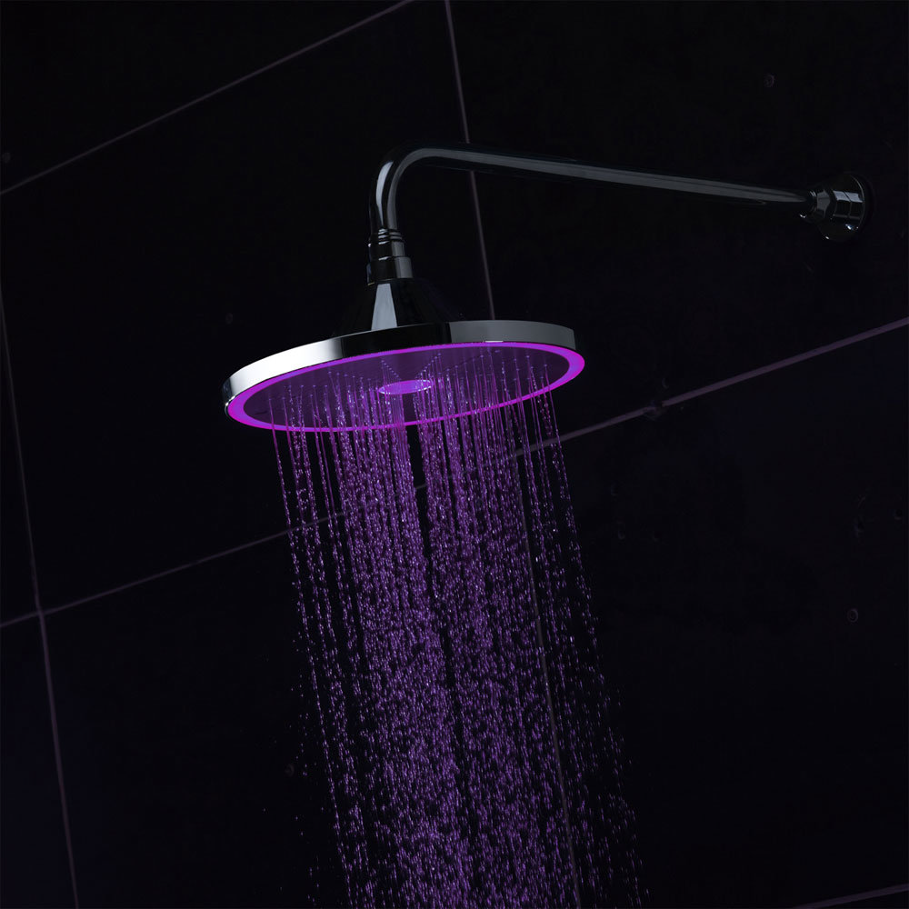 Roper Rhodes Round 220mm LED Shower Head | Victorian Plumbing.co.uk