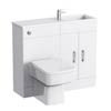 Slimline Combination Basin & Toilet Unit | White Gloss | Online Now