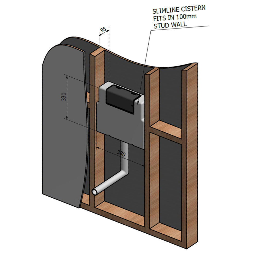 Slimline Concealed Cistern | Available At Victorian Plumbing.co.uk