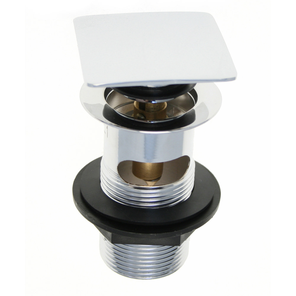 Square Slotted Click Clack Basin Waste | Victorian Plumbing.co.uk