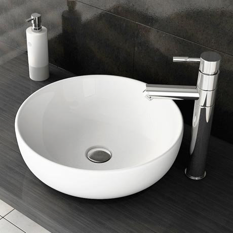 Swift High Rise Basin Mixer With Round Counter Top Basin | Online Now