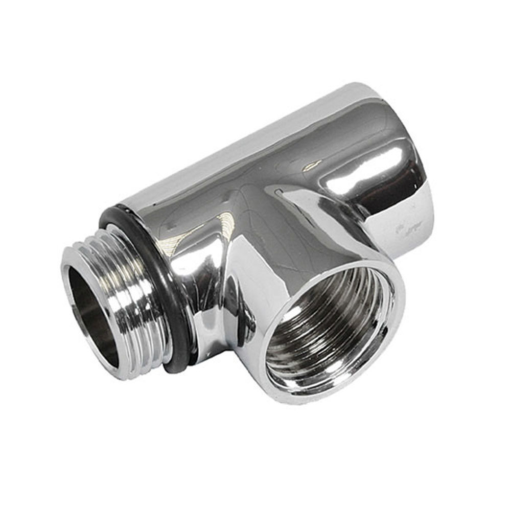 Chrome T-Piece for Dual Fuel - TEE-CHR | Victorian Plumbing UK