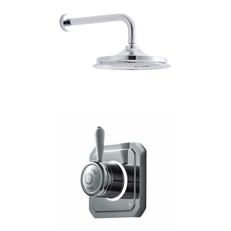 Bathroom Brands Classic 1910 Single Outlet Digital Shower Set with Wall ...