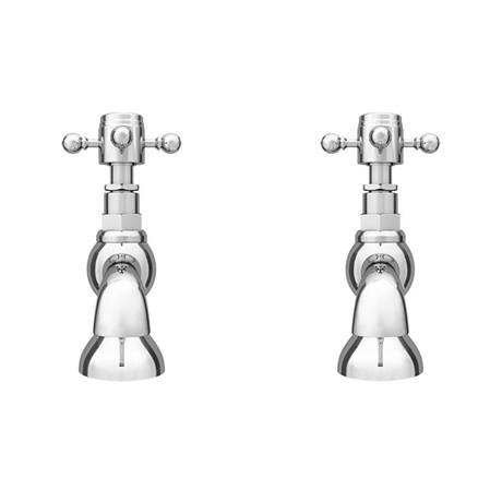 Chatsworth 1928 Traditional Crosshead Pillar Basin Taps | Victorian ...
