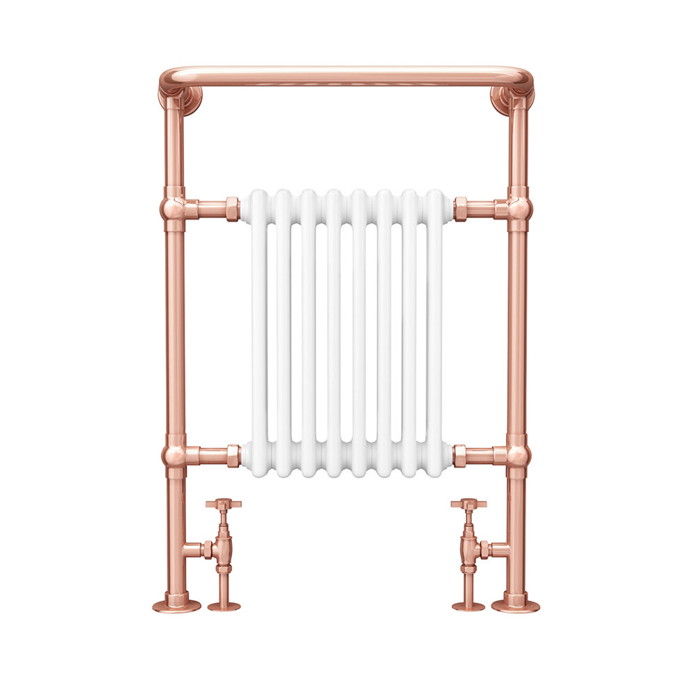 Chatsworth Savoy Rose Gold Traditional Heated Towel Rail Radiator ...