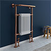 Savoy Rose Gold Traditional Heated Towel Rail Radiator | Victorian ...