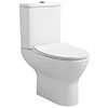 Turin Round Rimless Close Coupled Toilet + Soft Close Seat | Victorian ...