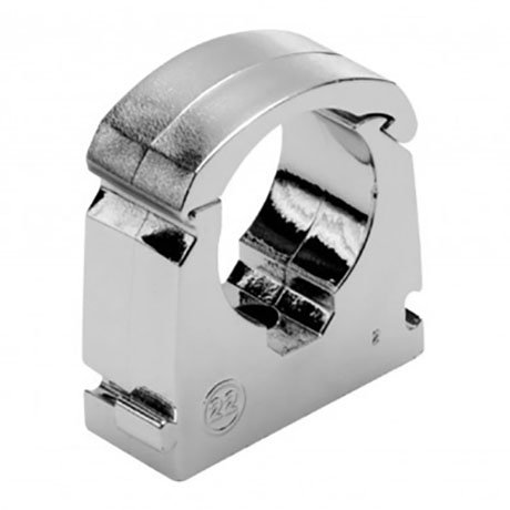 Talon 15mm Chrome Effect Hinged Pipe Clips (Pack of 10) - TS15CP/10