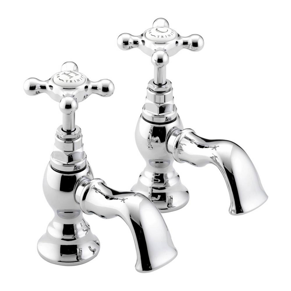 Bristan - Trinity Basin Taps - Chrome - TY-1/2-C at Victorian Plumbing UK