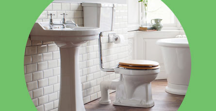Traditional Low Level Toilets - Ceramic Toilet and Cistern at ...