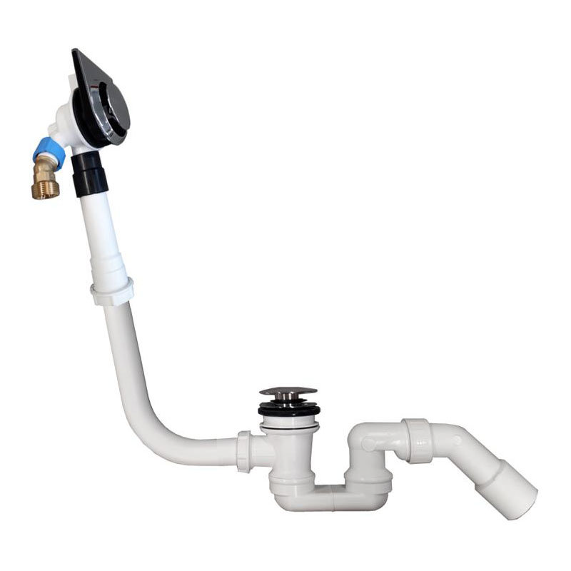 Villeroy and Boch Bath Filler Waste & Overflow - Chrome/White - UPCON0136