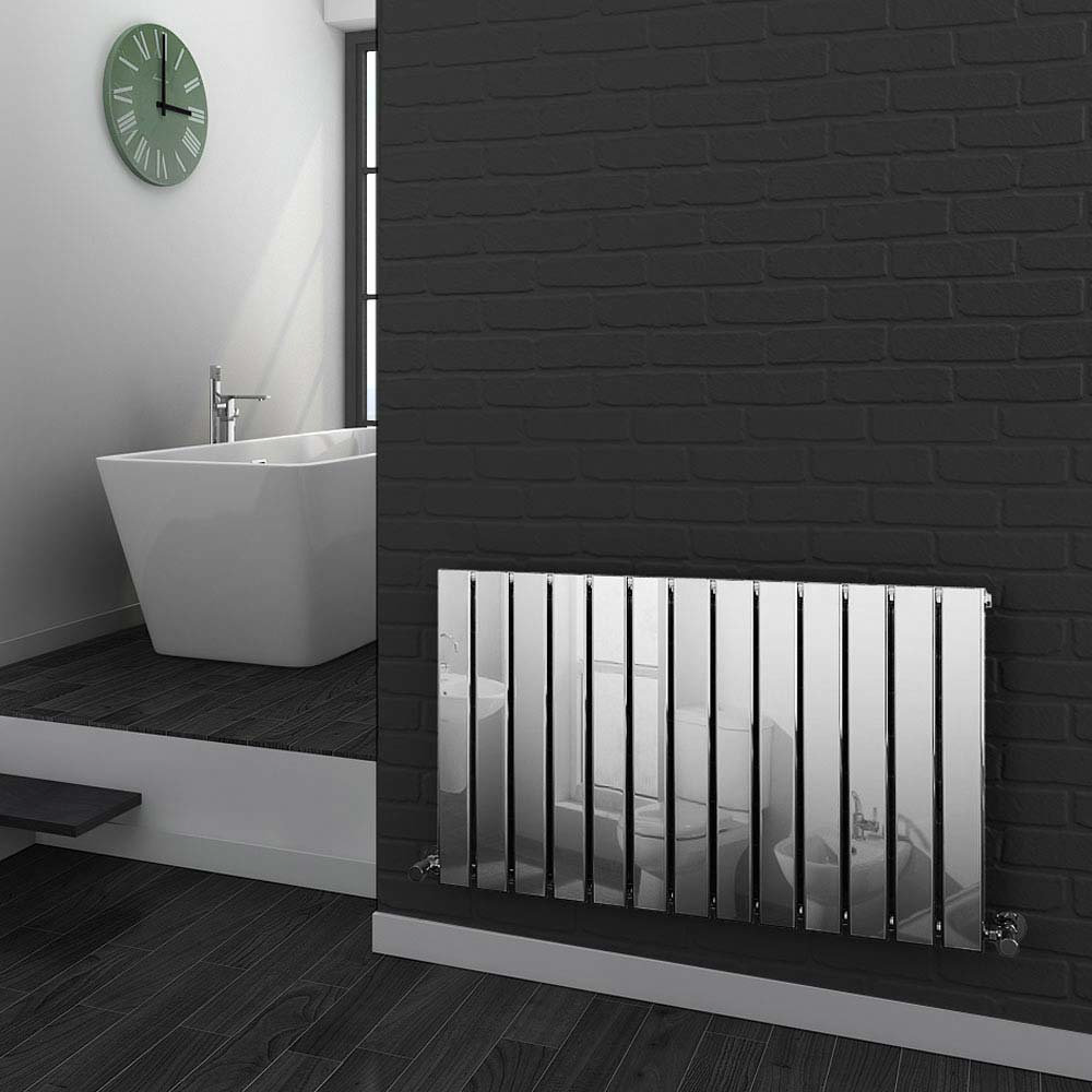 Urban Horizontal Radiator - Chrome - Single Panel (H600xW984mm)