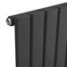Urban Vertical Radiator | Anthracite | At Victorian Plumbing.co.uk
