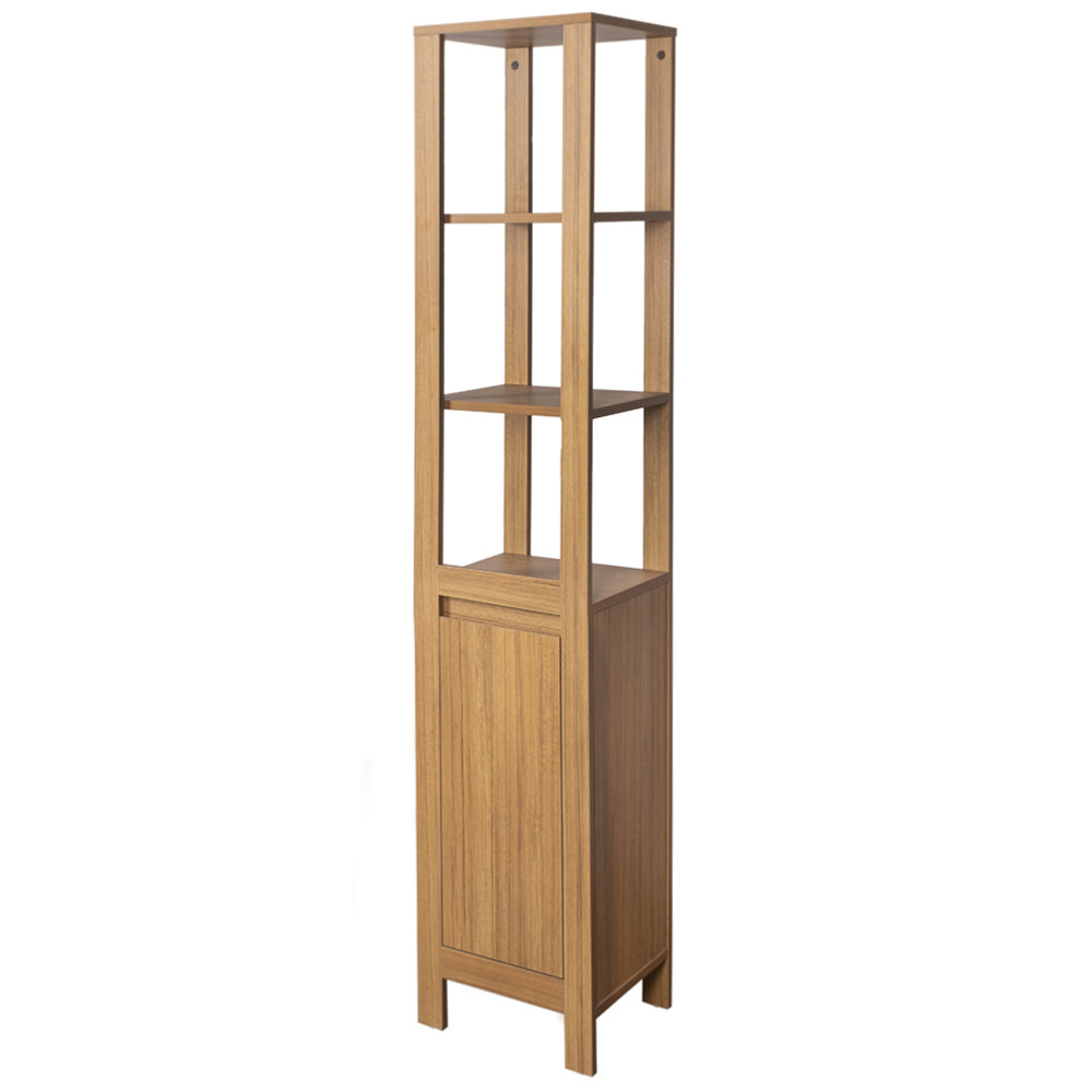 Valencia Naturale Oak Effect Tall Unit | Victorian Plumbing UK