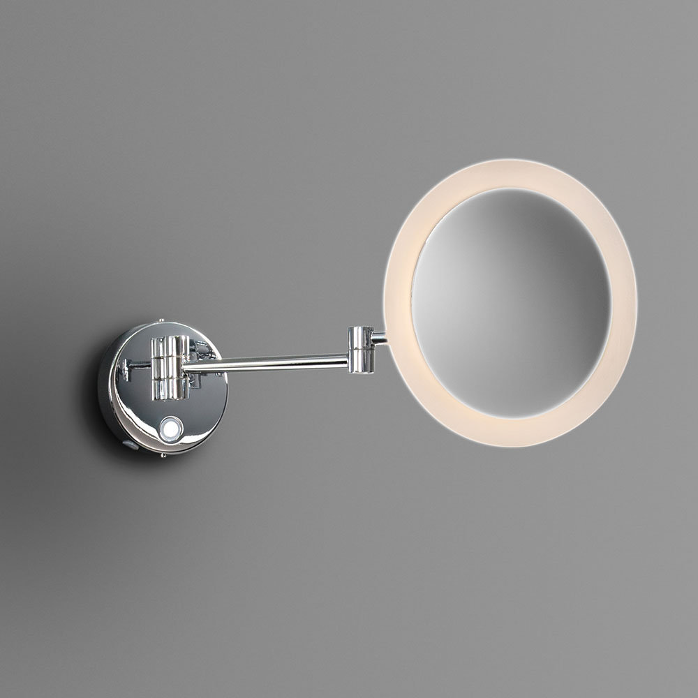 Venice Chrome Round 3x Magnifying LED Cosmetic Mirror