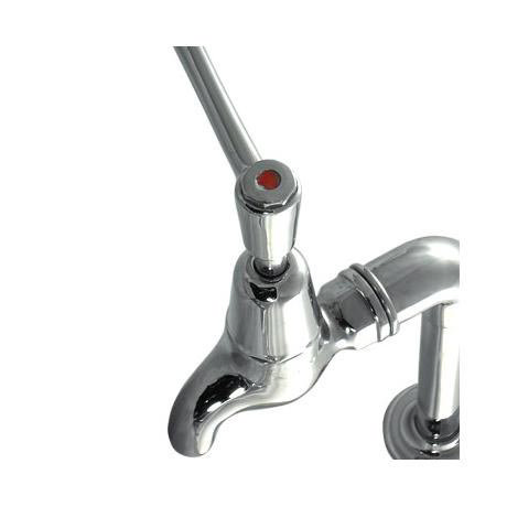 Original Polished Chrome Lever Kitchen Bib Taps on Stand Pipes at ...