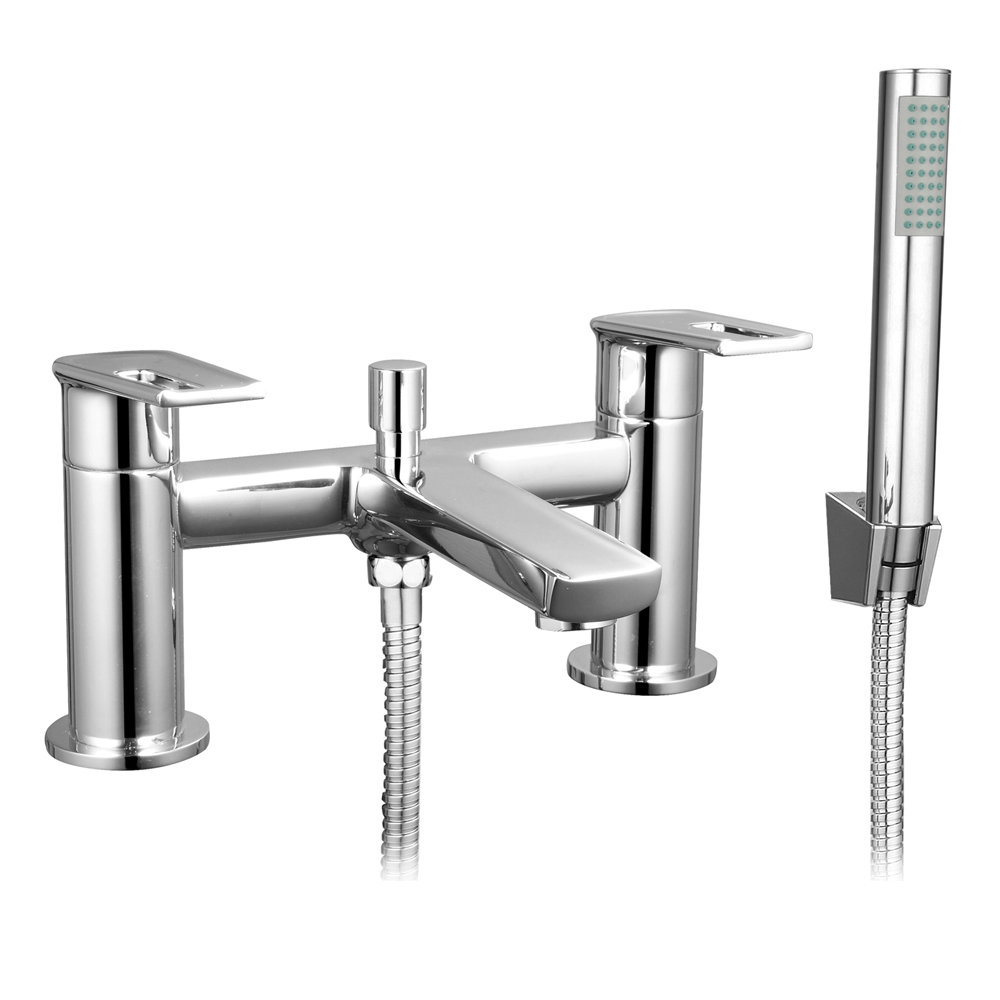 Valencia Modern Bath Shower Mixer Inc. Shower Kit | Victorian Plumbing UK