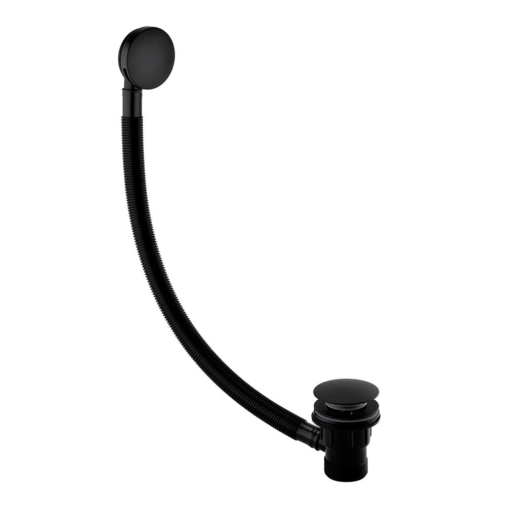 Bristan Black Round Bath Clicker Waste