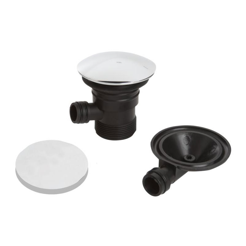 Bristan Round Clicker Bath Waste With Overflow | At Victorian Plumbing