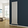 Metro Vertical Radiator White | Designer Radiators