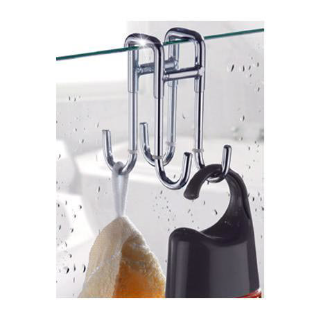 Wenko - Stainless Steel Double Shower Hook - 20092100 at Victorian ...