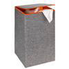 Wenko - Uno Felt Square Laundry Basket - Grey/Orange - 3440401100 at ...