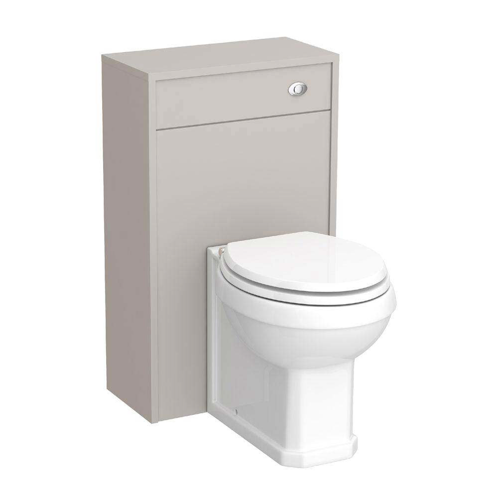 York Traditional Grey BTW WC Unit with Pan & Seat | Online